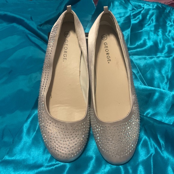 George | Shoes | Womans Size 6 George Brand Sparkly Flats | Poshmark